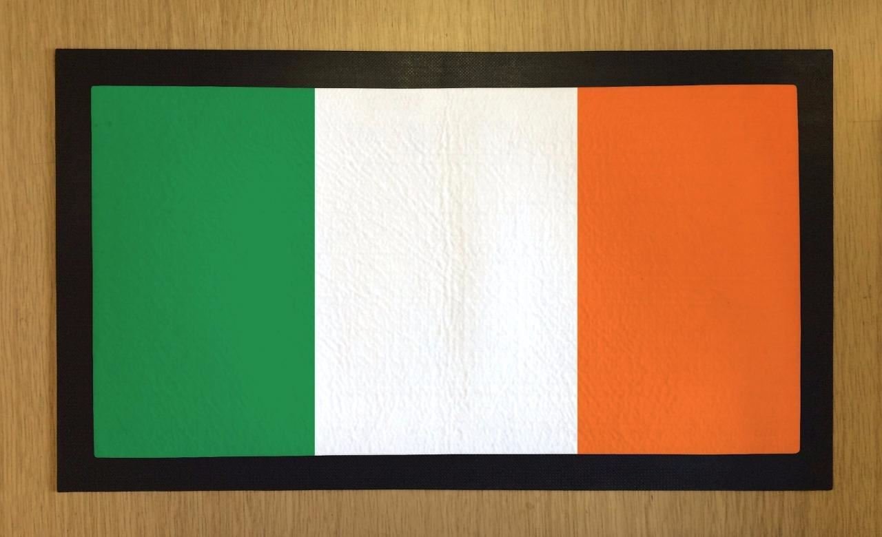 Rubber Bar Mat Bar Runner Irish Flag Spill Mat Gift Idea