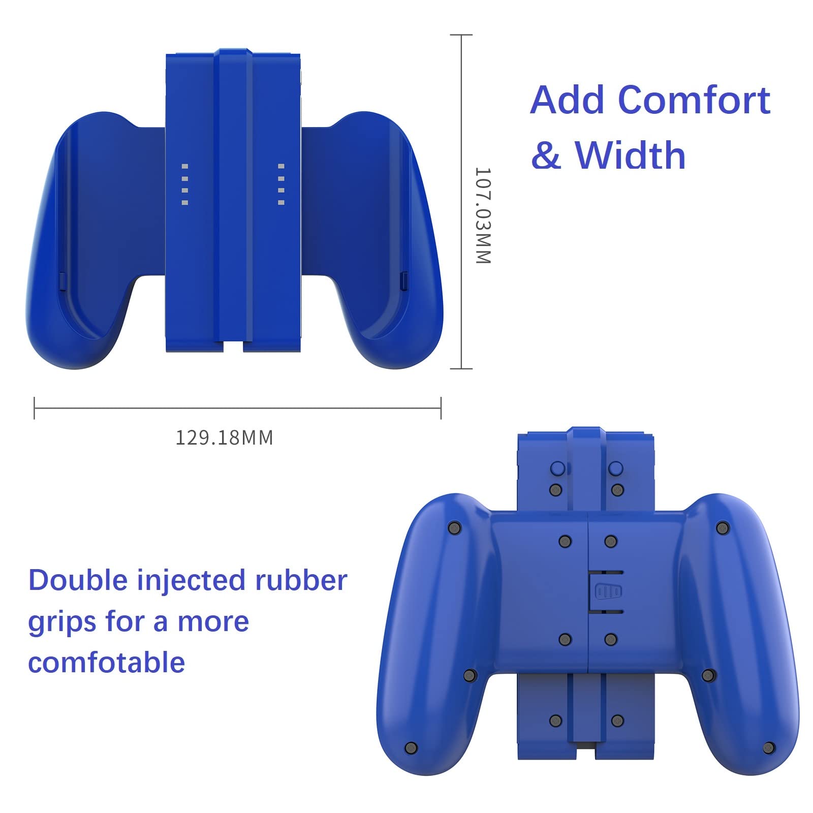 NBCP Joy Con Grips Accessories Kit for Nintendo Switch OLED Joycon,Nintendo Switch Animal Crossing & Switch Joy-Con Blue
