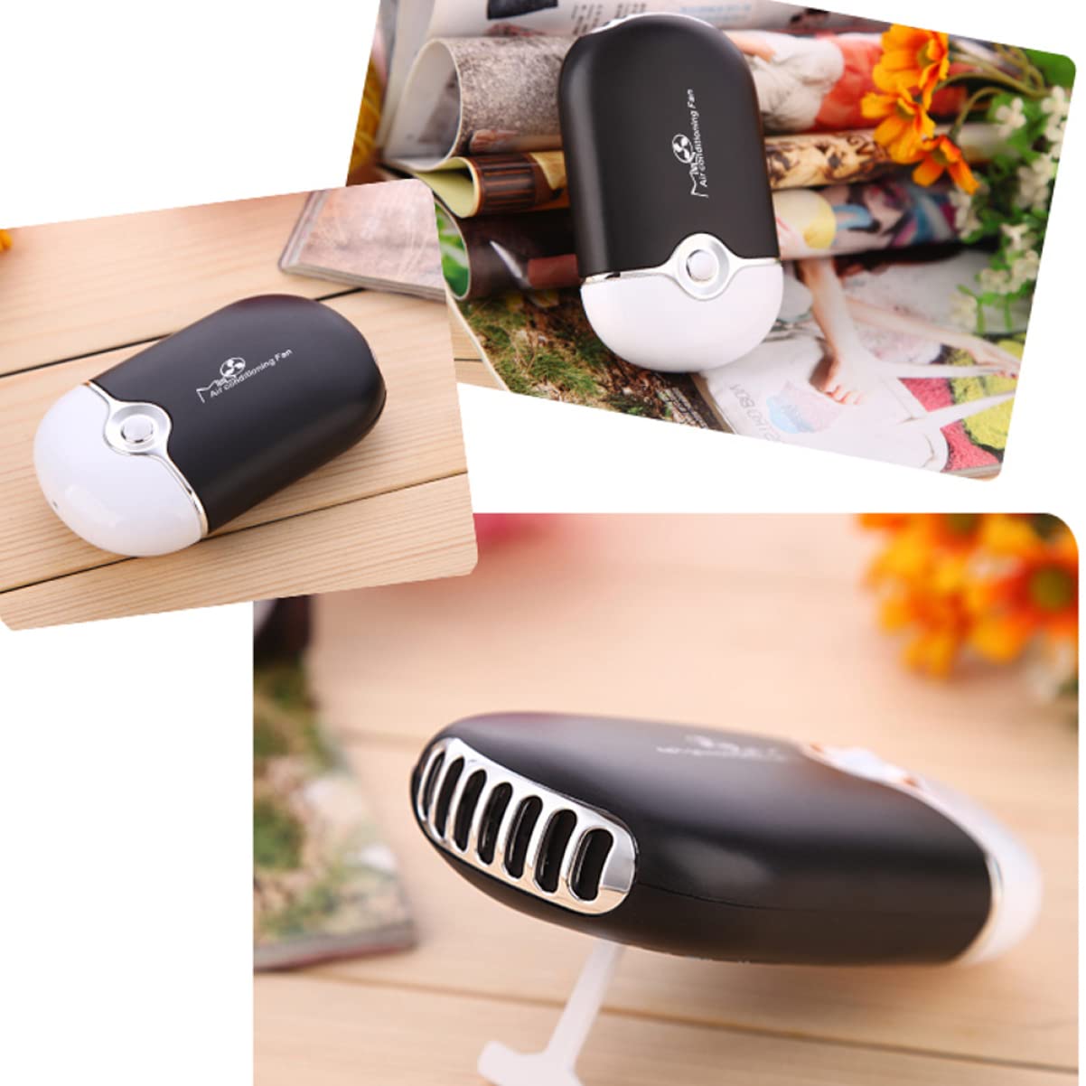 SOLUSTRE Rechargeable Fan Rechargeable Fan Black Conditioning Fan Usb Eyelash Blower Air Dryer Mini Quick for Extension Usb Fan Usb Fan