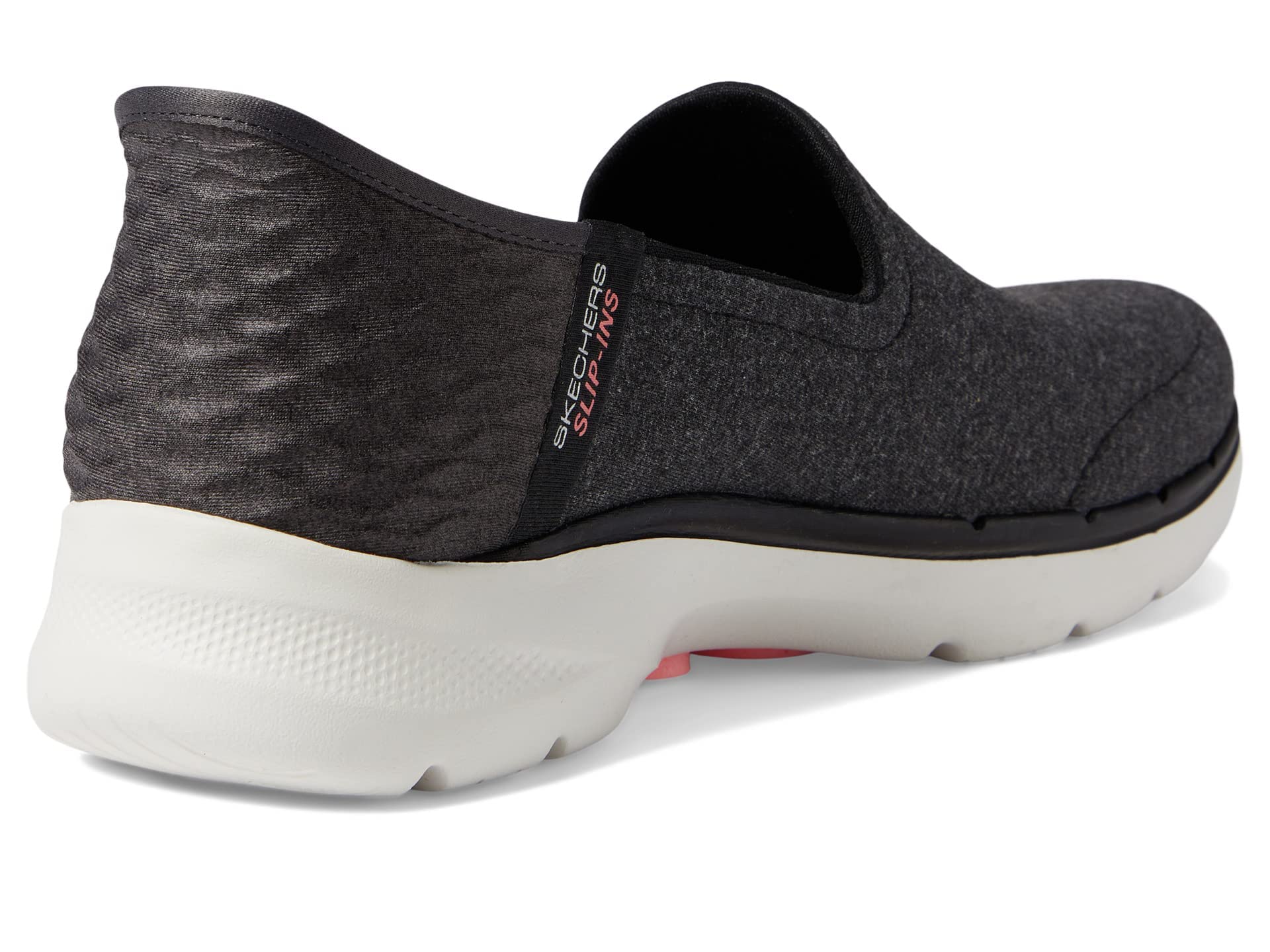 Skechers Go Walk 6 Vibrant Charm Hands Free Slip-Ins Gray/Aqua 9.5 B (M)