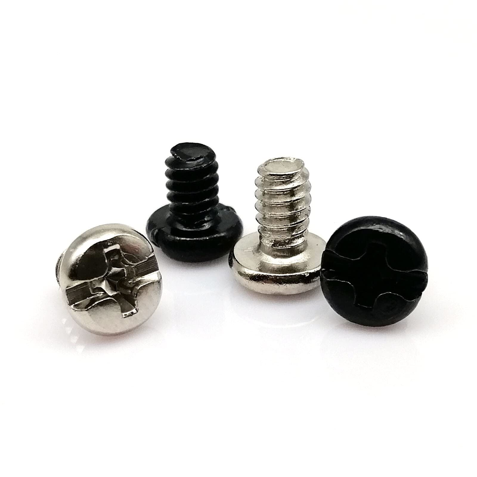 WAAZI Industrial Screws 25pcs Silver Black PC Case Hard Drive Disk HDD Power Supply PSU Sound Video Graphics Card Mount Fix Repair Screw Bolt Computer E (Color : Silver)