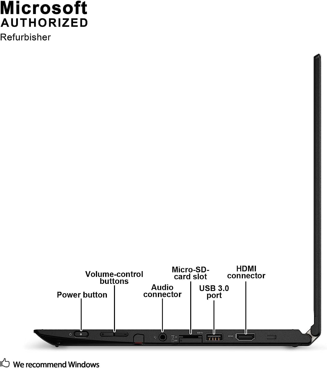 Lenovo Thinkpad Yoga 260 12.5-inch Touchscreen 2-in-1 Convertible Laptop, Intel Core i5-6300, 8GB DDR4 RAM, 256GB SSD, Backlitkey, Fingerprint, WiFi, BT, CAM Windows 10 Pro(Renewed)