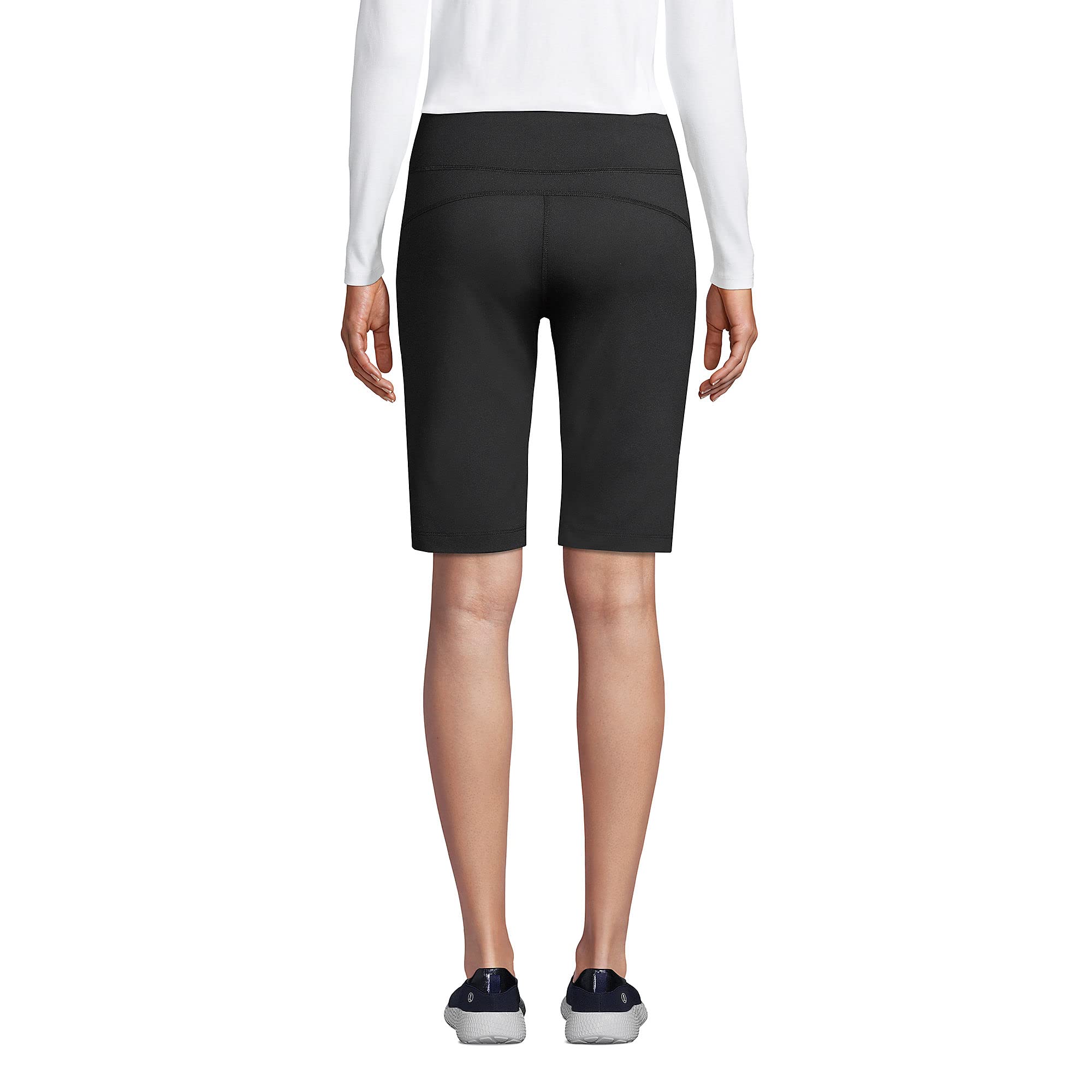Lands' End Womens Active Relaxed Active Short New Black Regular Large
