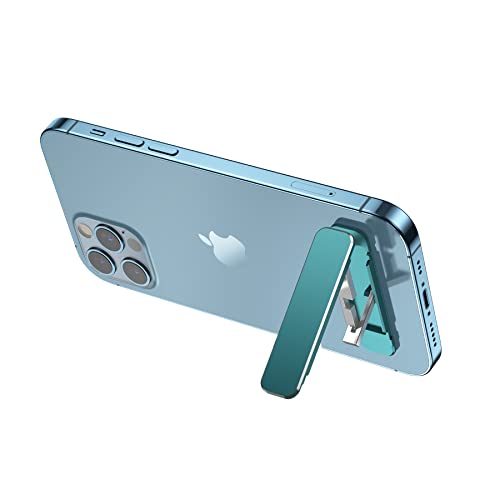 Paton Phone Kickstand,Vertical and Horizontal Stand,Adjustable Angle,Foldable Cell Phone Kickstand with iPhone 13/13 Pro/13 mini/13 Pro Max/12/12 Pro/12 mini/12 Pro Max and More (Green)