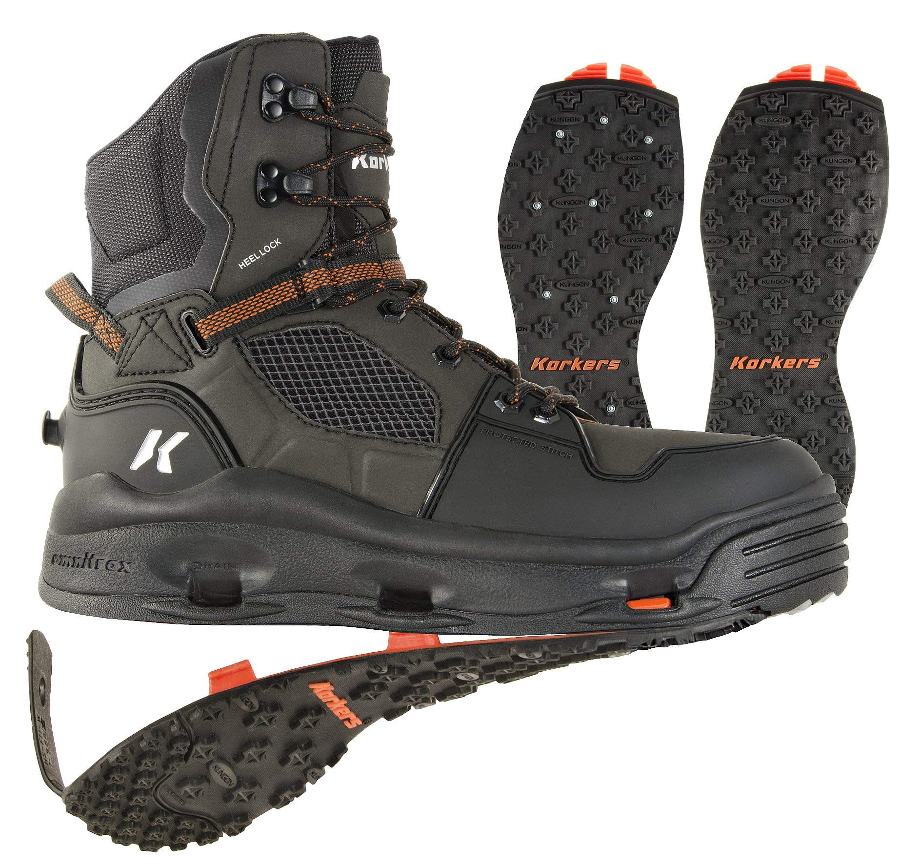 Korkers Men's FB5220 Athletic-Water-Shoes, 12