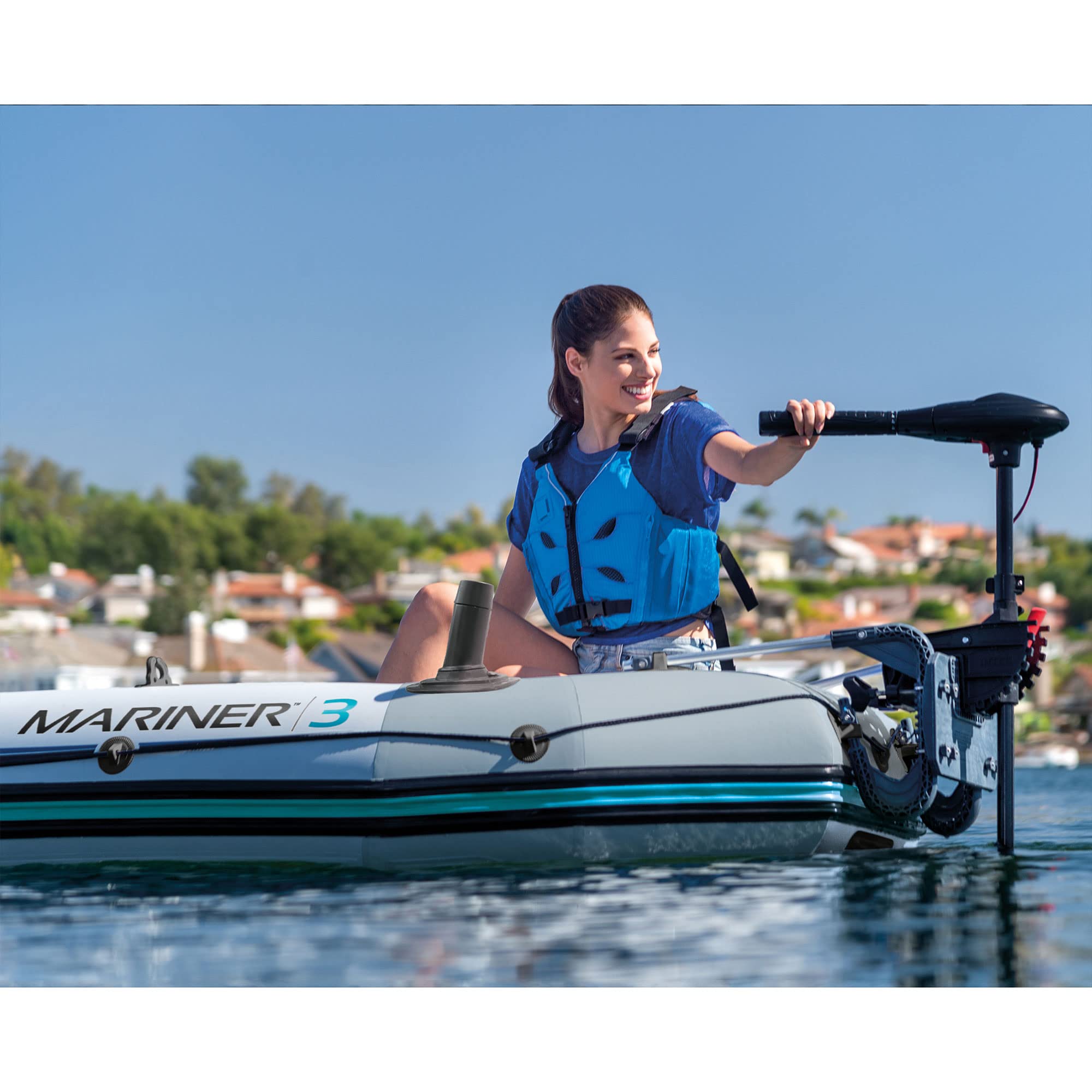 INTEX 68624EP Motor Mount Kit: Easy to Attach β Heavy-duty Composite Mount β Marine Plywood β Aluminum Support Arms β Fits up to 3.0 HP Motors