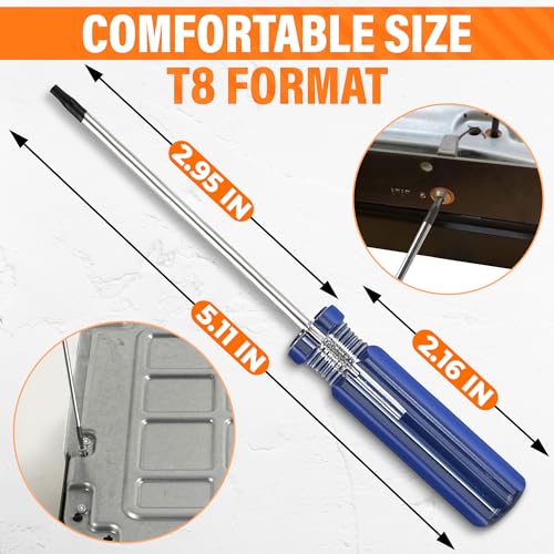 Torx T8 Screwdriver Head Magnet Ring - T8 Proof Screw Driver Set HDD PS3 Torx Security Screwdriver Set for Xbox 360 Wireless Controller and Wired Ps3 Controller Micro Torx Screwdriver Set