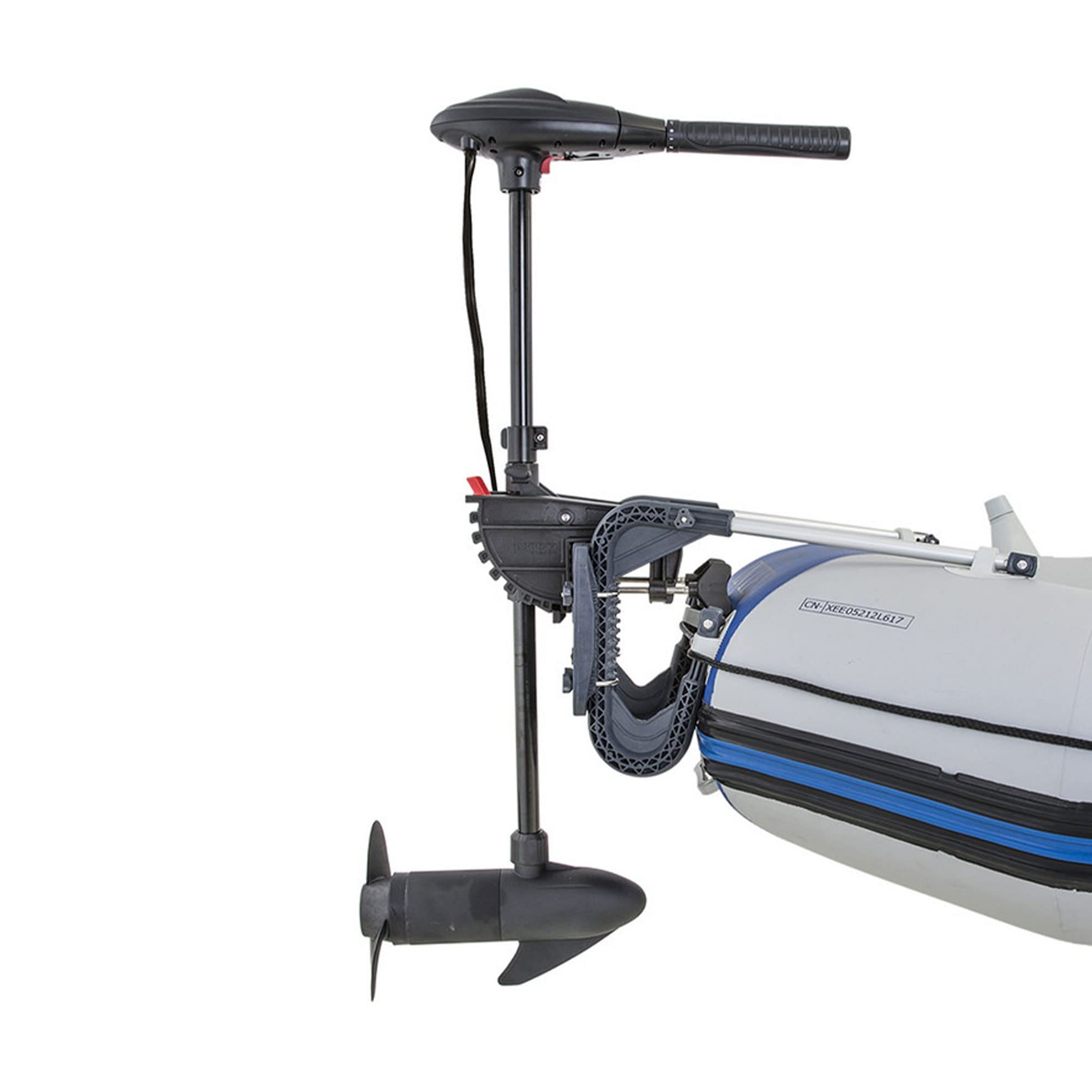 INTEX 68631E Transom Trolling Motor: Easy to Attach – Built-In Battery Meter – Quiet Motor – Weed Escape Mode – Suitable for Freshwater and Saltwater