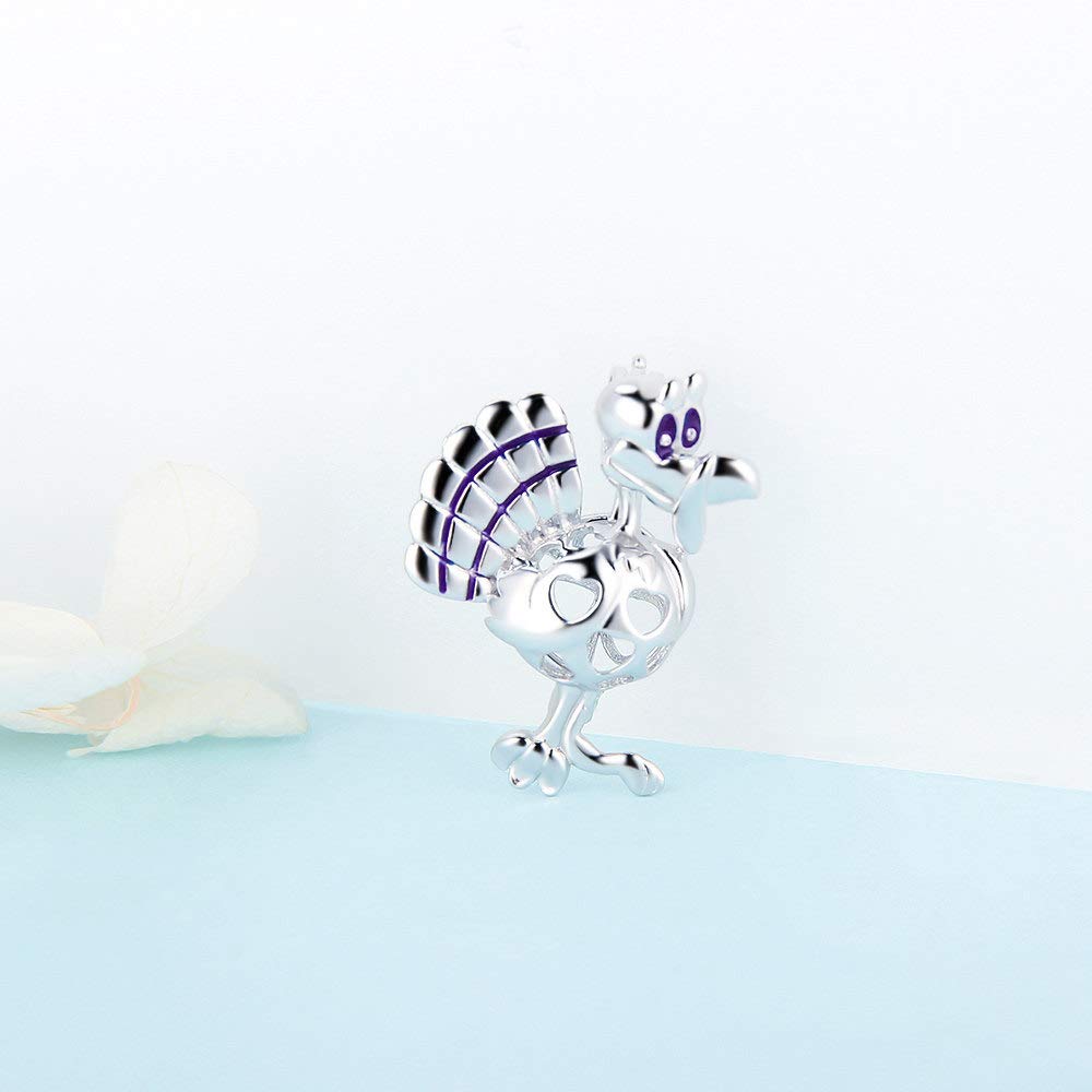 LGSY 925 Sterling Silver Turkey Cage Pendants for Pearl, Pearl Cages for Pearl DIY Jewelry Making