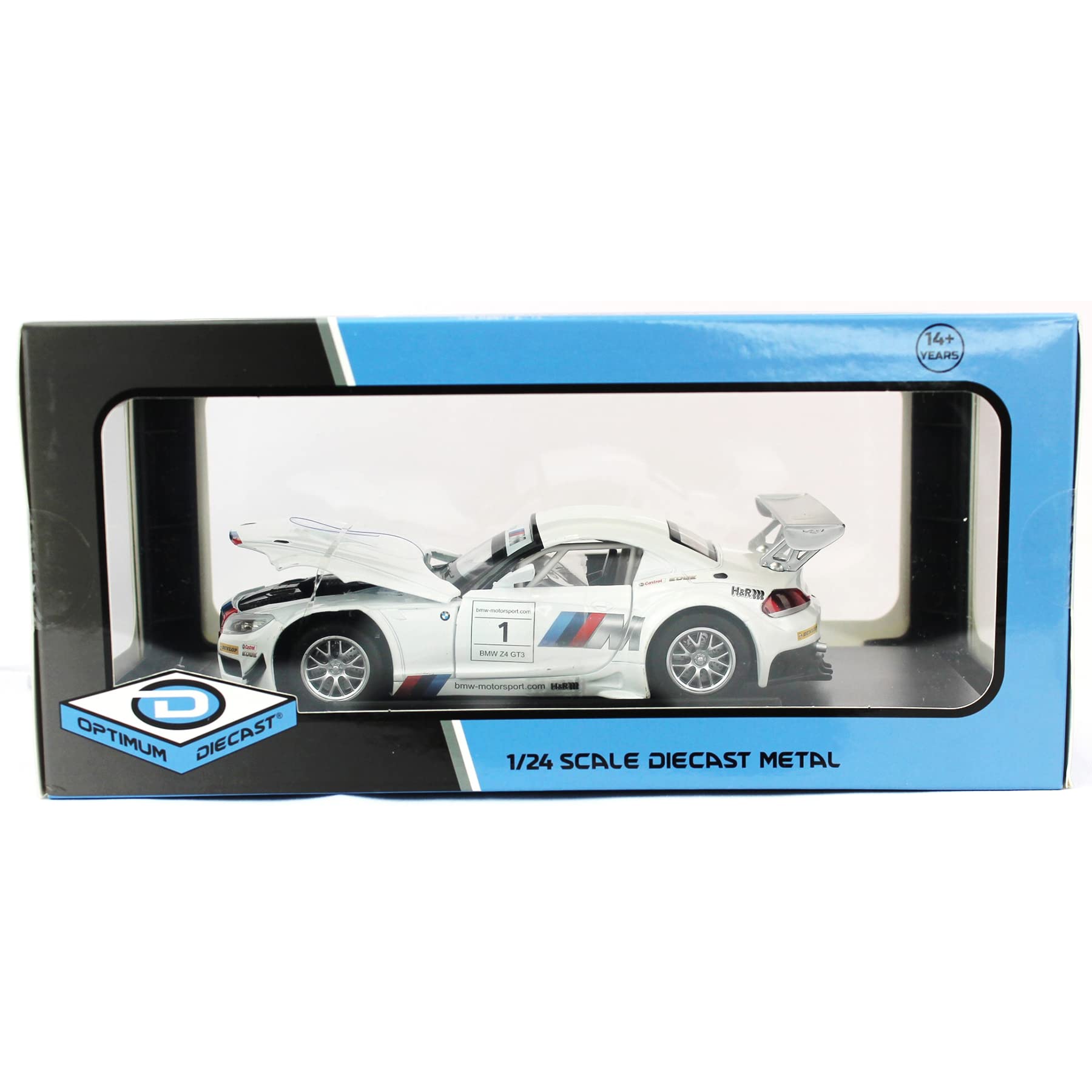 Motor city classics 1:24 2013 BMW Z4 GT3- White - Optimum Diecast