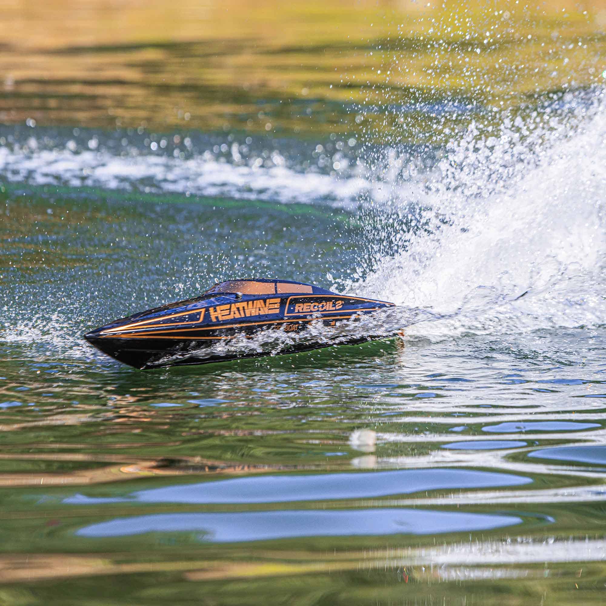 Pro Boat RC Boat Recoil 2 26" Self-Righting Brushless Deep-V RTR Everything Needed to Run Included Heatwave PRB08041T1