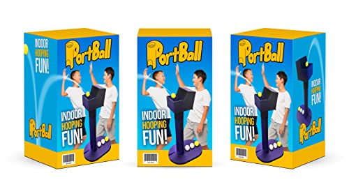 PortBall Game Unit - Includes Official 3-Ball Set and 1-Game Unit - Bouncing Indoor & Outdoor Sport, Great Gift for Birthdays, Fun Game for Teens and Adults
