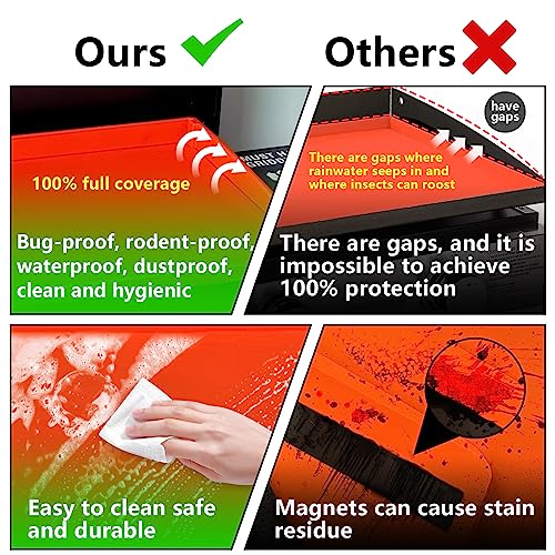 Wrpaulk 36" Silicone Griddle Mat Cover for Blackstone,Full Coverage Food Grade Griddle Grill Mat,Protects Grill Year-Round from anmial,Debris and Rust,Color:Orange