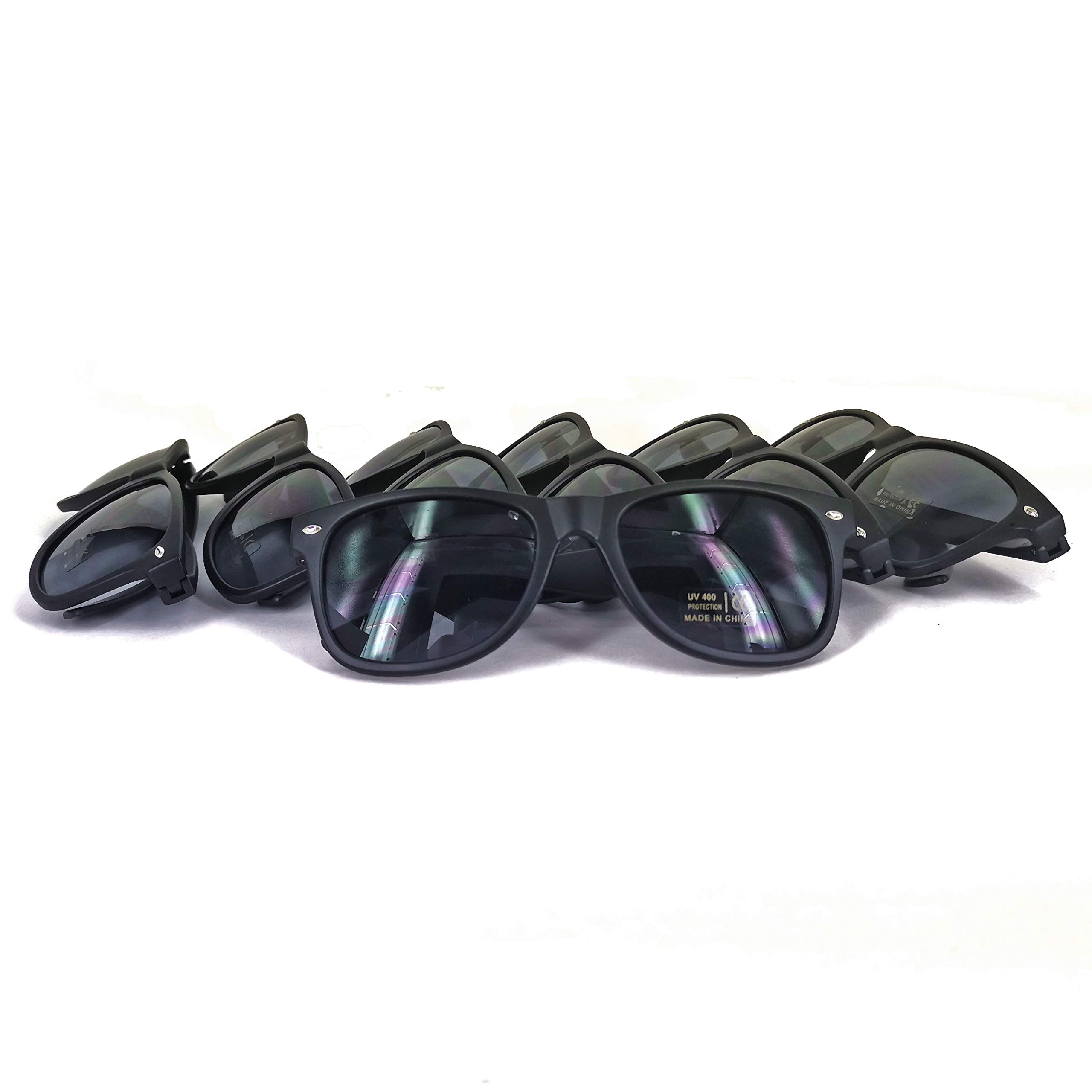 LADY&HOME Bachelor Party 7pcs Wedding Sunglasses for Groom, Best Man, Groomsmen Gifts Wedding Favor (Matte)
