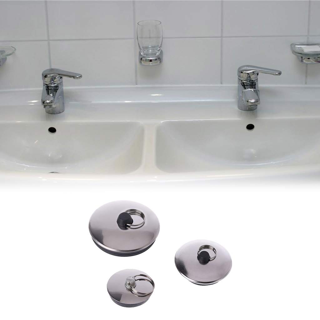 ZHENZQ Kitchen Drain Plug Water Stopper Kitchen Bathroom Bath Tub Sink Basin Drainage, Small