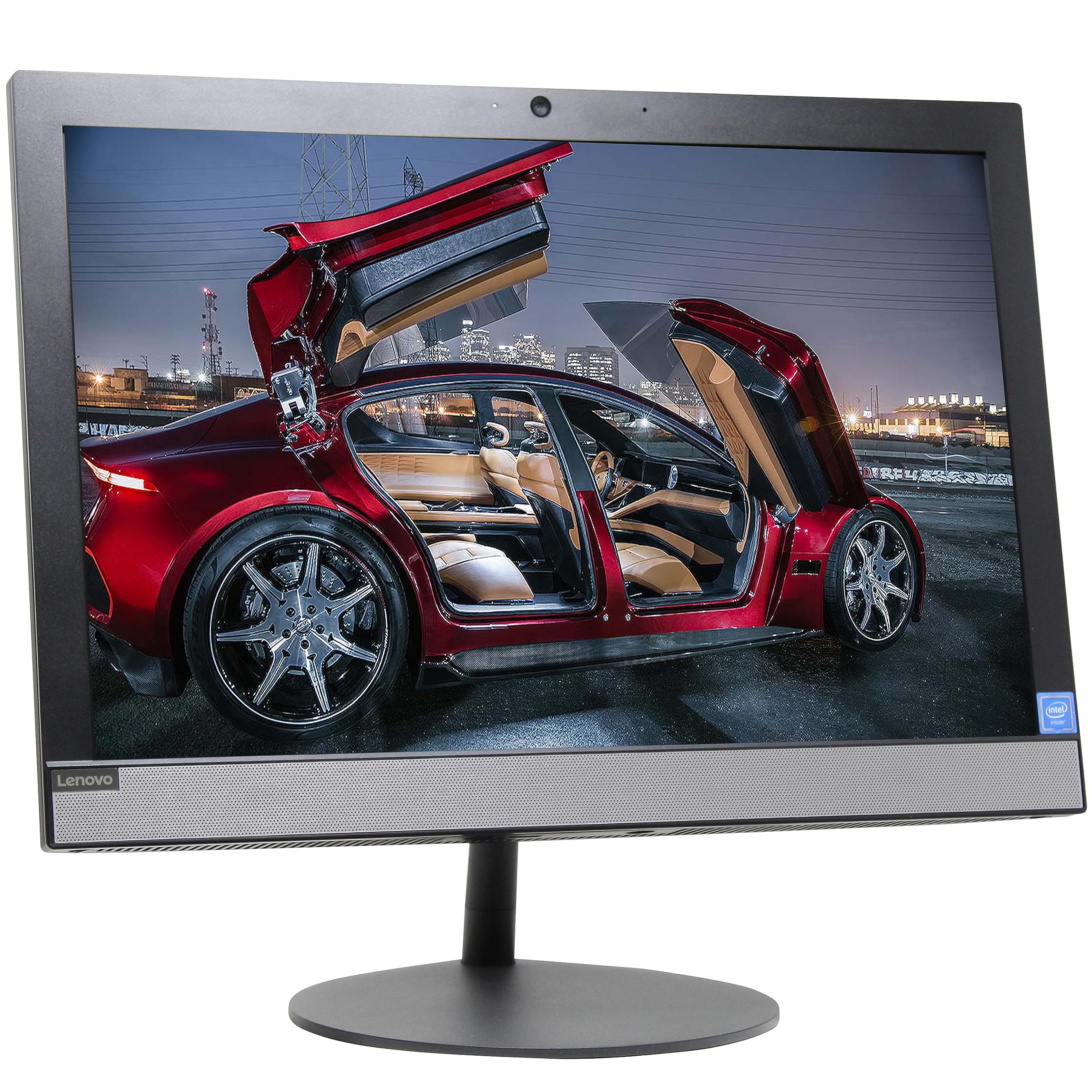 Lenovo V130 All-in-One Desktop, 19.5” HD+ Display, Intel J4025, 16GB RAM, 1TB M.2 SSD, DVDRW, WiFi, Webcam, HDMI, Keyboard & Mouse, Windows 11 Pro, Black