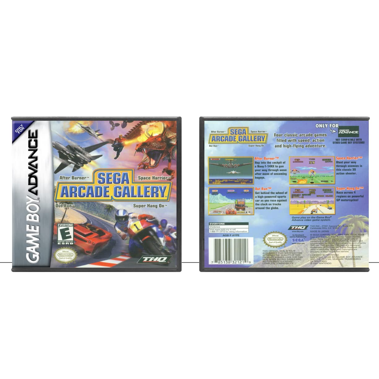 Sega Arcade Gallery | (GBA) Game Boy Advance - Game Case Only - No Game