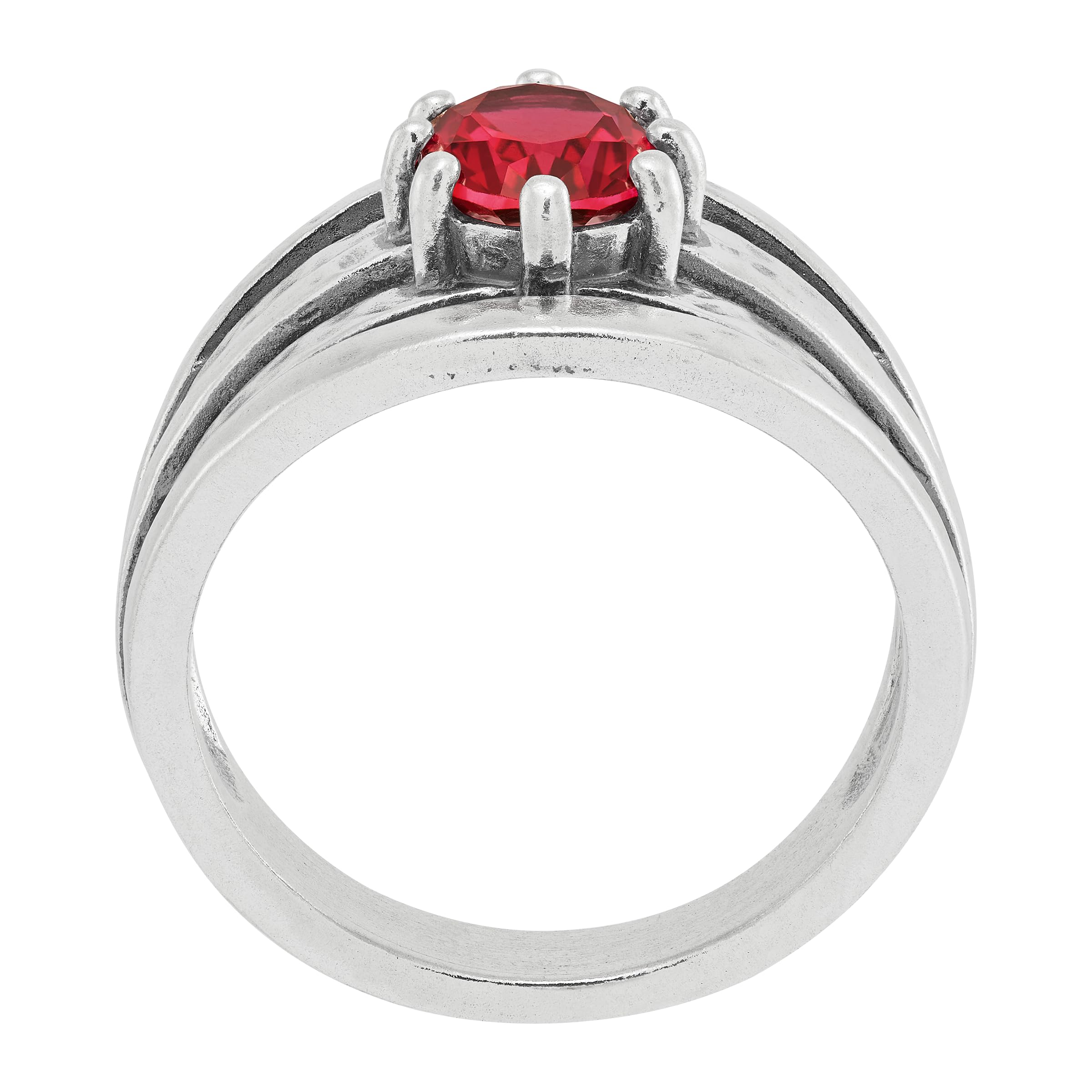 Silpada 'My Favorite' Sterling Silver Lab-Created Ruby Ring, Size 8, Size 8