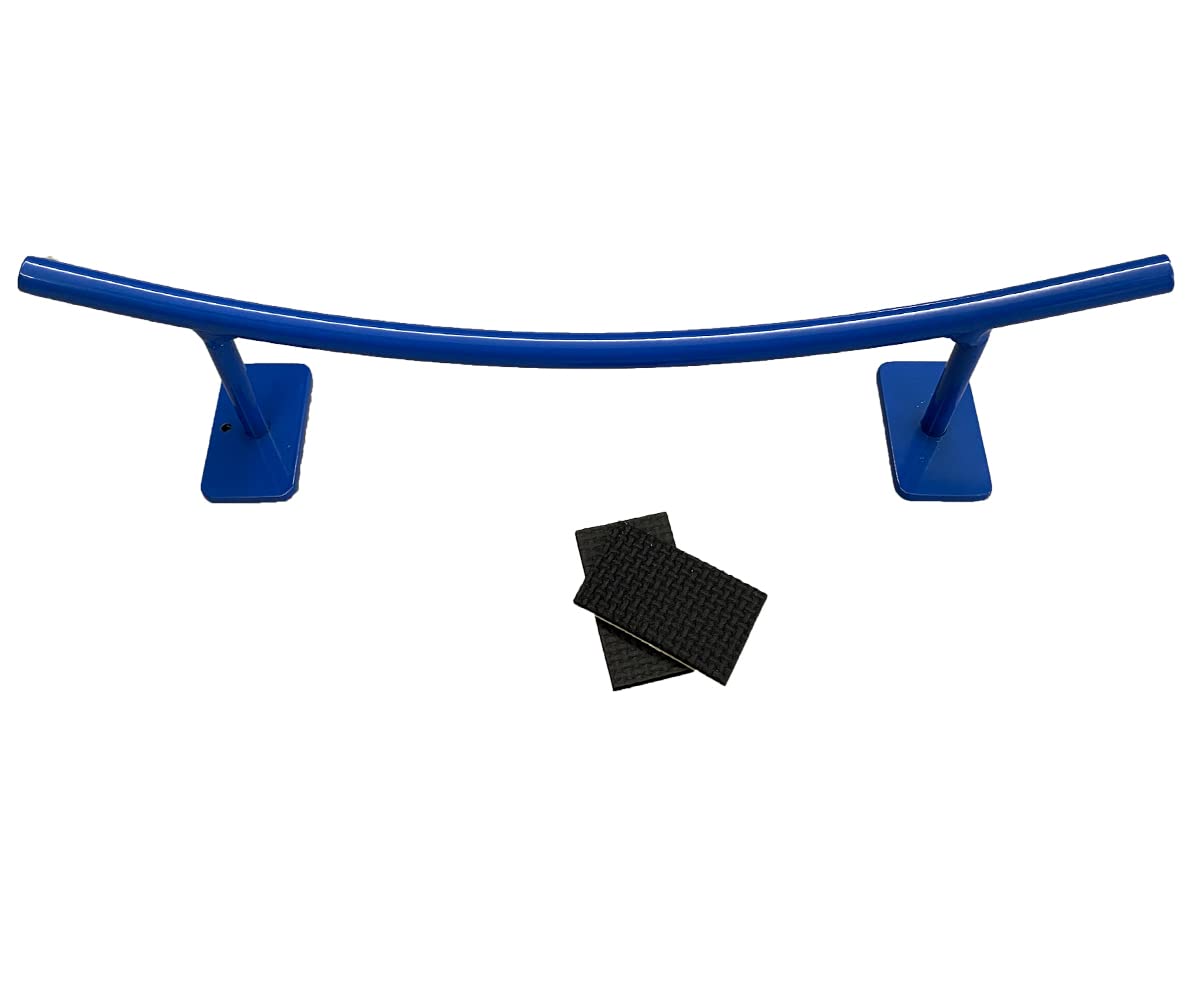 Puerkasito Fingerboard Rail Fingerboard Obstacles for Tech Decks and Wooden Fingerboards Pro Fingerboard Obstacles Ironrail Round Fingerboard Ramp (Dark Blue)