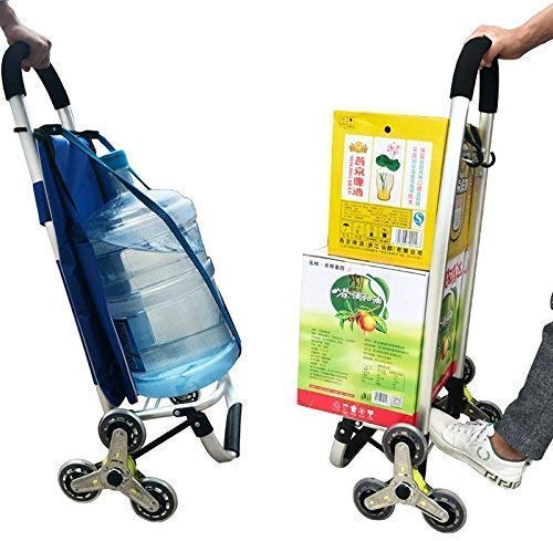 Shopping Trolley on Wheels Multi Function Shopping Cart Large Capacity Light Weight Wheeled Trolley Push Cart Bag with 6 Wheels Folding Climbing Stair Car Storage Hand Trucks,Camouflage ,S