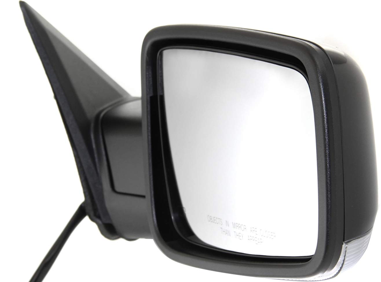 Kool Vue Passenger Side Power Heated Mirror for Ram 1500 2013-2015 Power Fold With Signal Light & Puddle Lamp Paintable For Models Without Towing Package