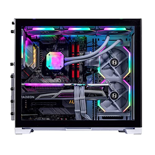 Velztorm Mini Lux Gaming Desktop PC (AMD Ryzen 9 5950X 16-Core, Radeon RX 7900 XT, 64GB RAM, 2TB PCIe SSD + 2TB HDD (3.5), WiFi, USB 3.2, HDMI, Display Port, Win 10 Pro)