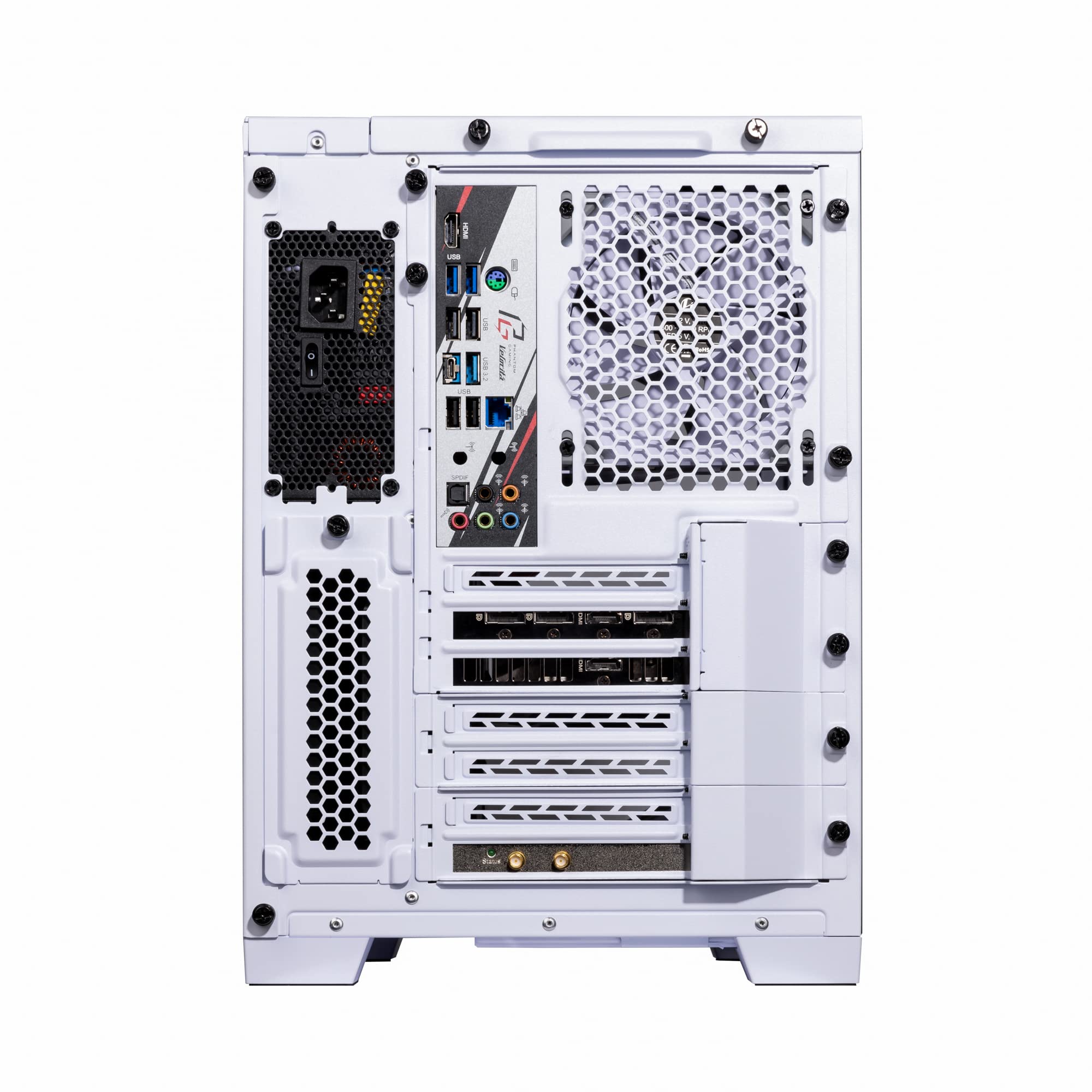 Velztorm Mini Lux Gaming Desktop PC (AMD Ryzen 9 5950X 16-Core, Radeon RX 7900 XT, 32GB RAM, 512GB PCIe SSD + 2TB HDD (3.5), WiFi, USB 3.2, HDMI, Display Port, Win 10 Home)
