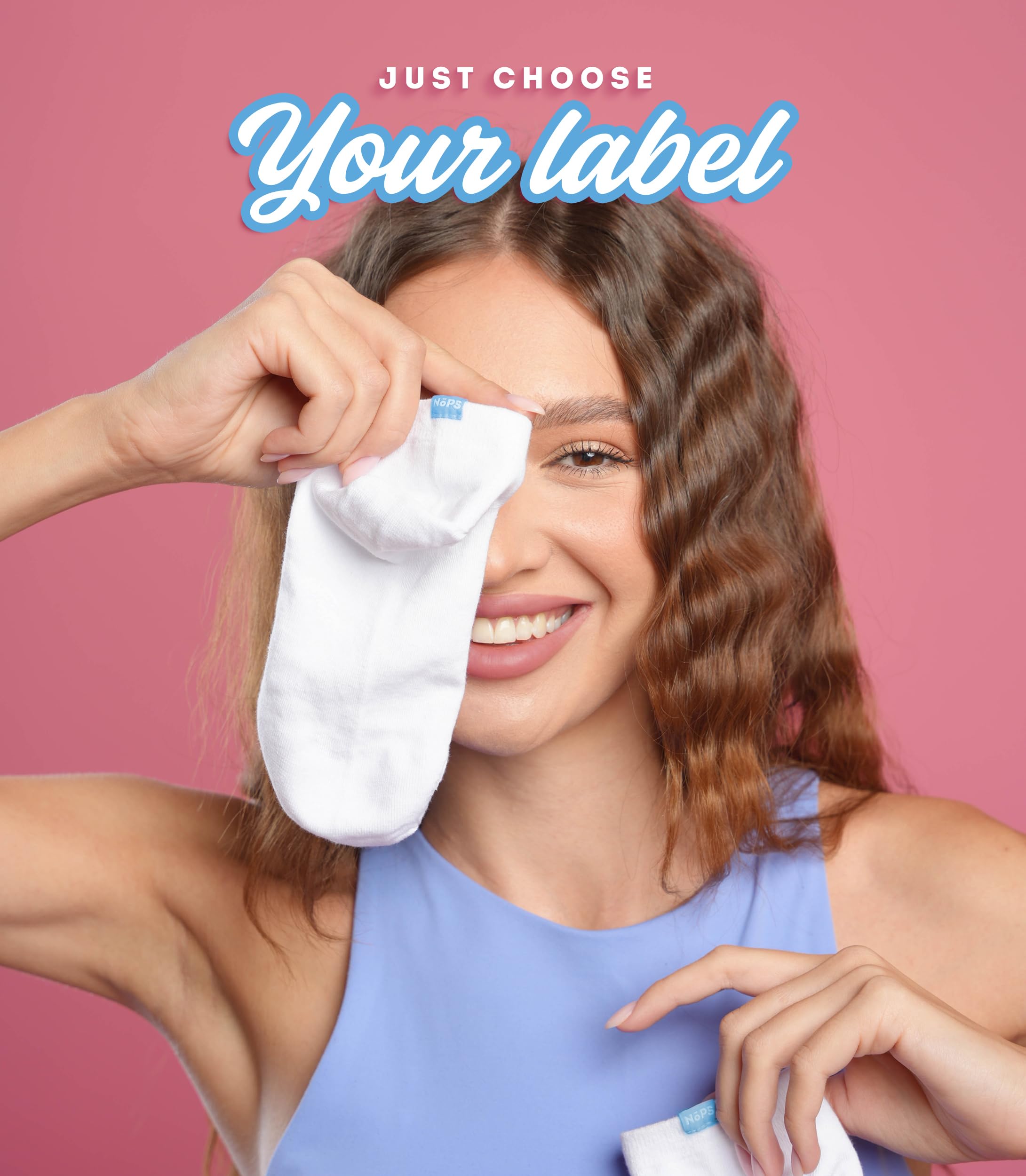 NOPS Cotton Ankle Socks – Low Cut Socks Short Athletic Casual Socks - Women-Men Unisex with DISTINCTIVE TAG (GB-M)