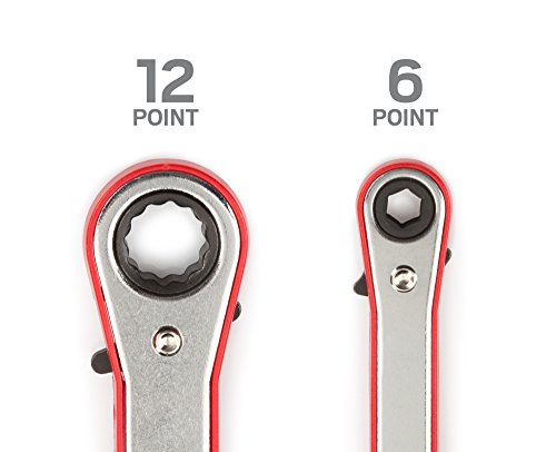 TEKTON 2210 Ratchet Box End Wrench Set, Metric, 5-Piece [Older Model]