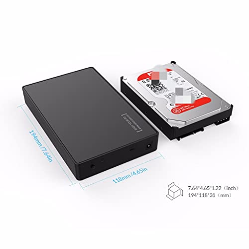 VIBY Hard Drive Enclosure SATA to USB3.0 External Hard Drive Docking Station for 2.5 3.5 Inch HDD SSD Support UASP 18TB Drives