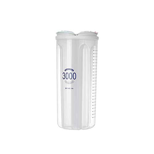XBWEI Kitchen Food Storage Cereal Dispenser Rotating Dry Food Rice Container Storage Case Flour Grain Storage Bottle (Color : D, Size : 2000 ml)