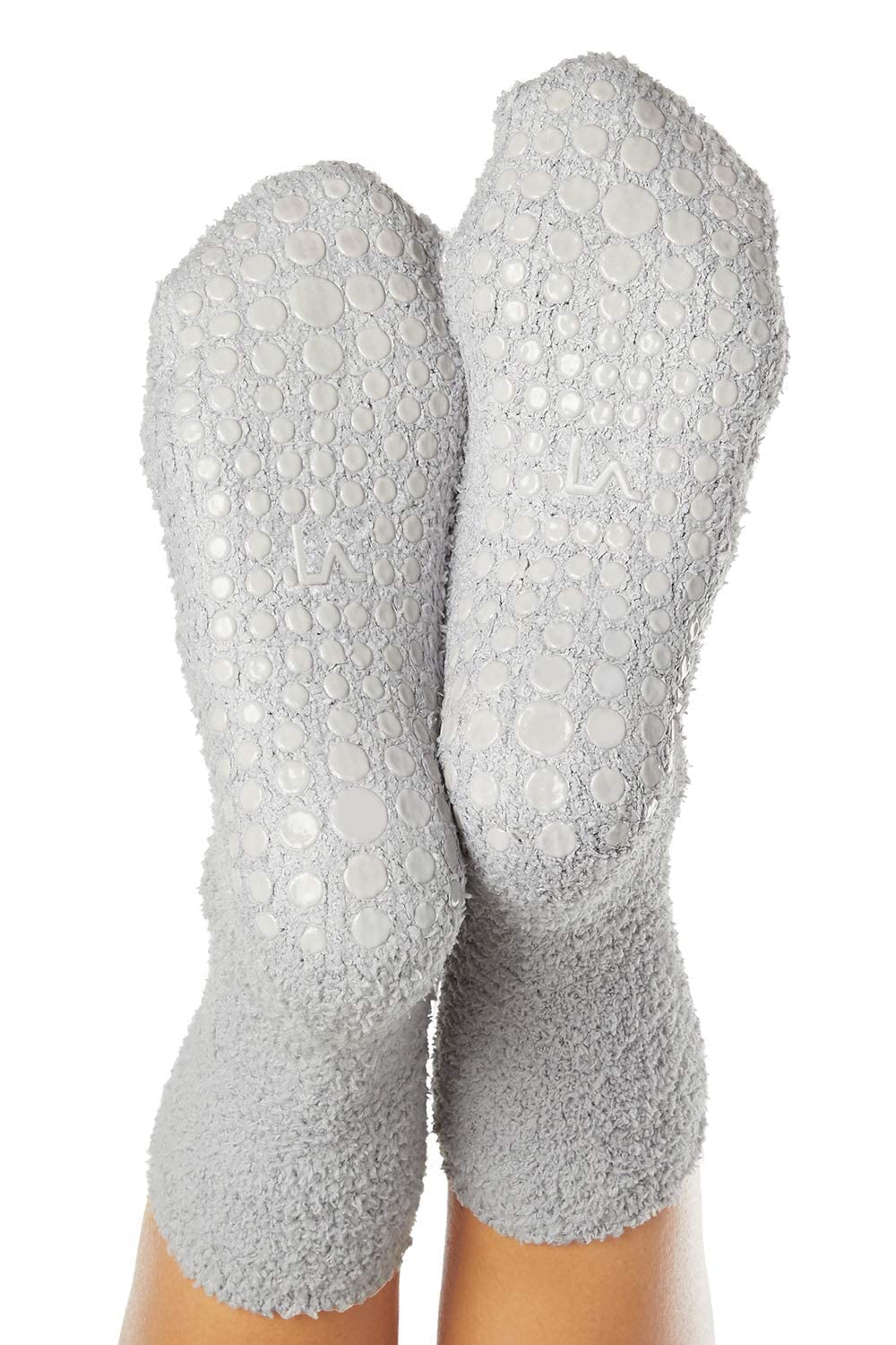 LA ACTIVE Non Slip Yoga Grip Socks - Barre Ballet Pilates Athletic Socks for Men and Women