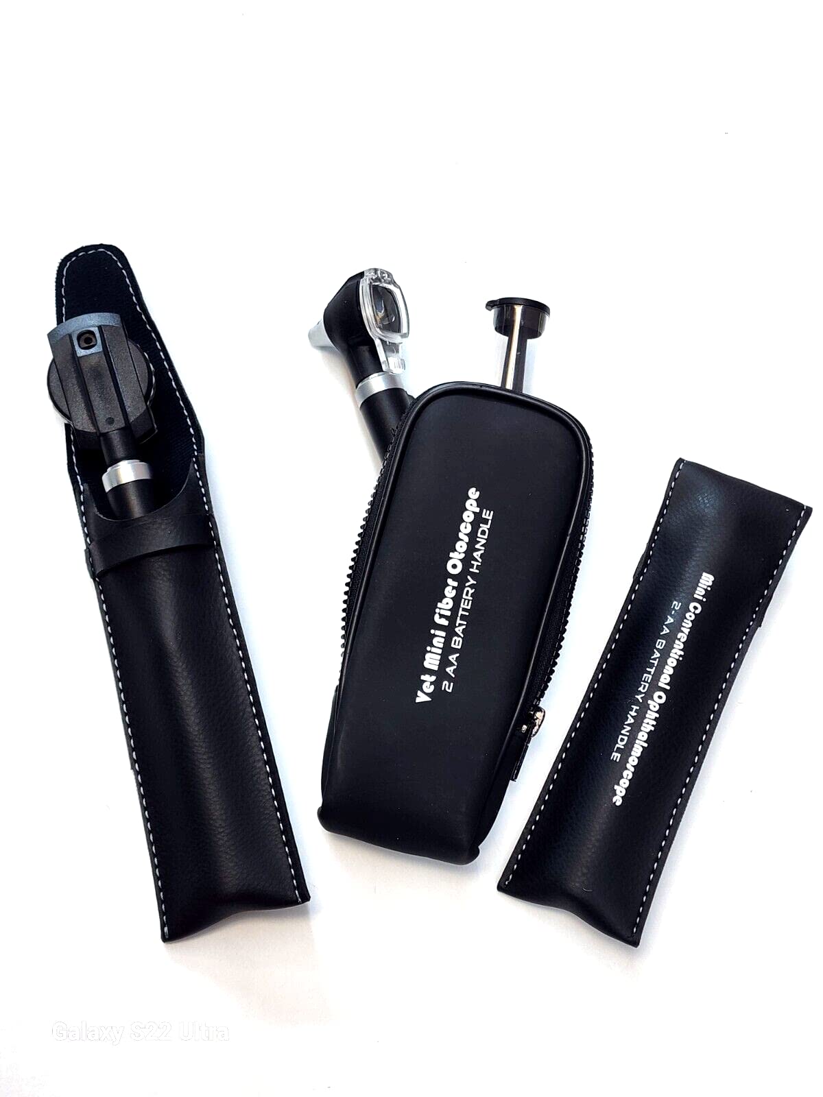 Veterinary or Pets Mini Fiber Optic Otoscope Kit with 3-Cone
