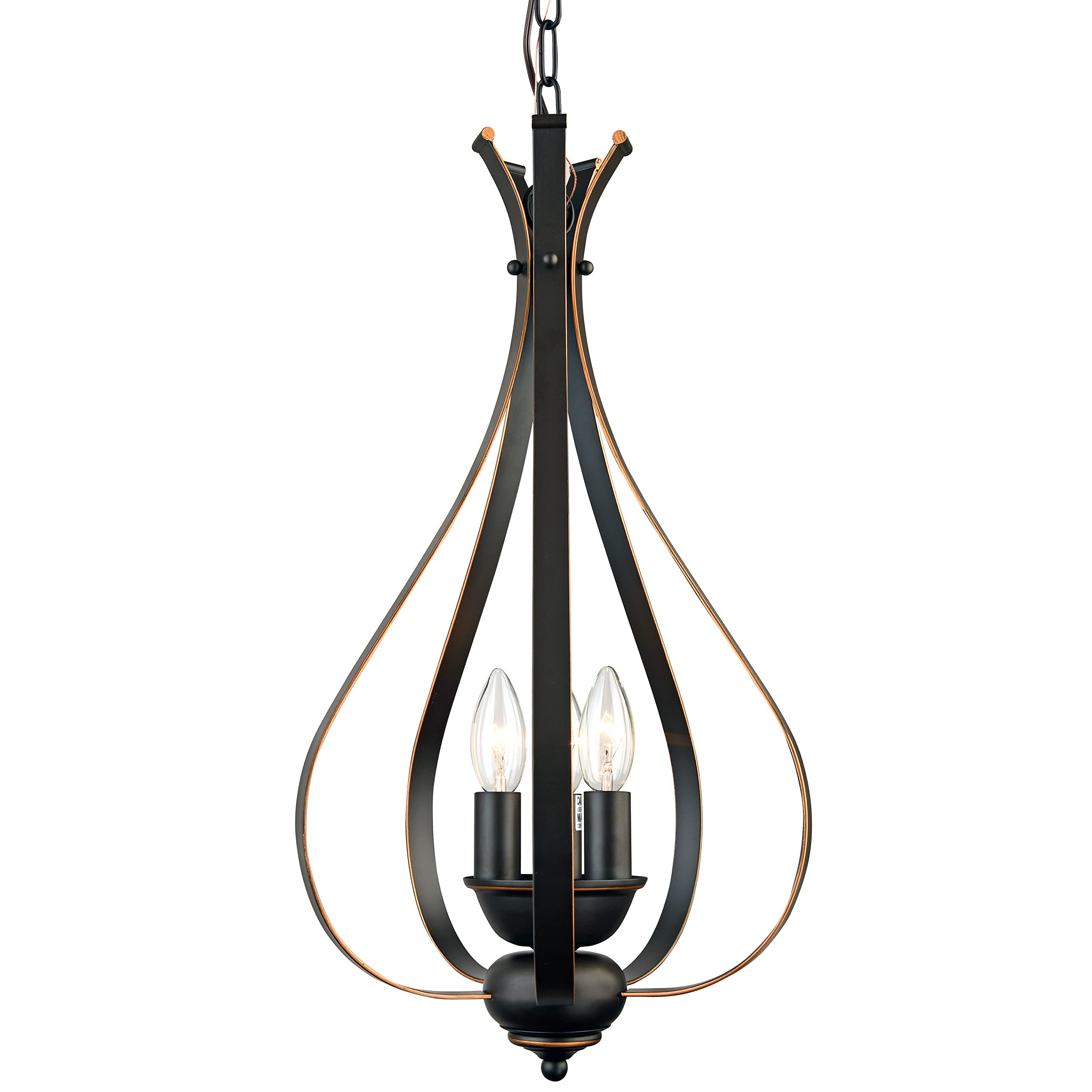 LaLuLa Chandeliers Bronze Chandelier Lighting Modern Farmhouse Chandeliers Rustic Chandelier 3 Light Hanging Light Fixture