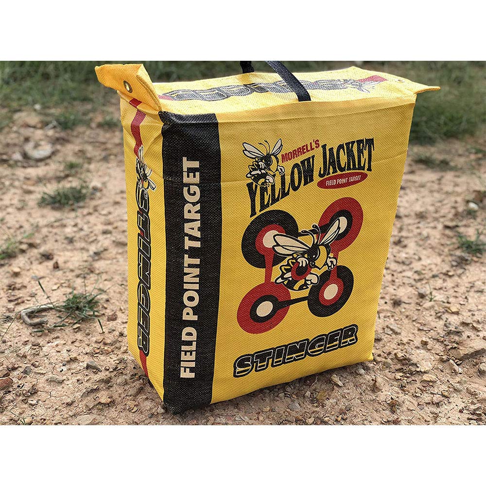 Morrell Yellow Jacket 19lb Portable Adult Field Archery Bag Target with HME Products Bowhunting Archery Range Practice Shooting 30in Bag Target Stand