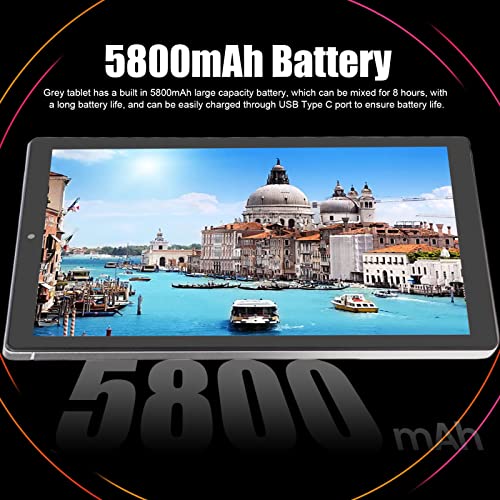 Silver 10.1 Inch Tablet 1960 X 1200 2.4 5G WiFi Desktop Tablet (US Plug)