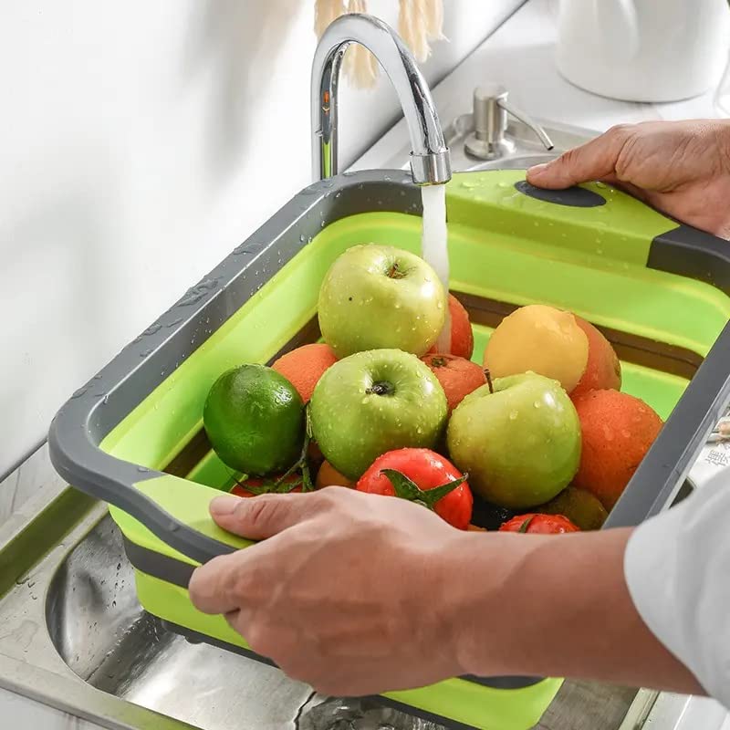 SNUG VIBES BBQ Prep Tub - Collapsible Chopping Board with Meat Shredder Claws - Food Grade Plastic and Silicone Collapsible Wash Basin for Seasoning, Meat, Veggies β Meat Cutting Board - Camp Kitchen