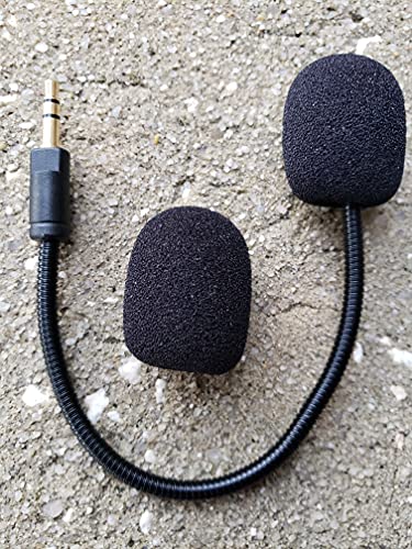 TNE 2 Pack Barracuda X Mic Replacement Detachable Game Microphone Boom for Razer Barracuda X PS4 Pro PS5 Xbox One X Computer PC Gaming Headsets 3.5mm Jack Noise Cancelling