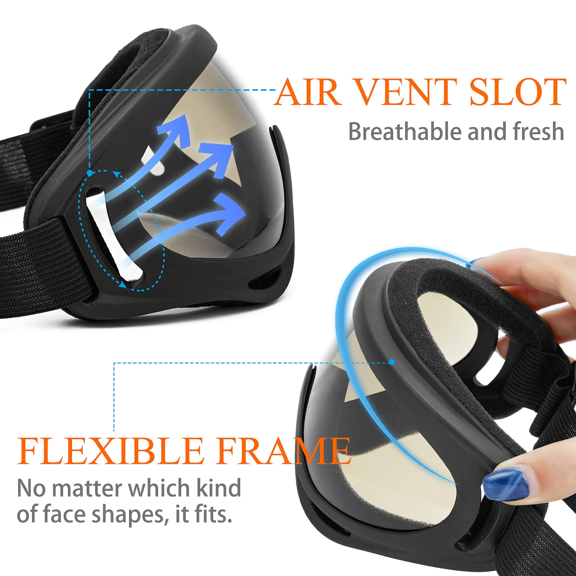 Lelinta Ski Goggles Snowboard Goggles for Men Women & Youth, Snow Goggle