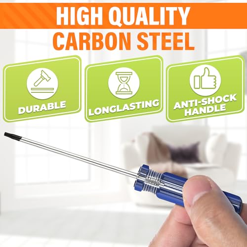 Torx T8 Screwdriver Head Magnet Ring - T8 Proof Screw Driver Set HDD PS3 Torx Security Screwdriver Set for Xbox 360 Wireless Controller and Wired Ps3 Controller Micro Torx Screwdriver Set