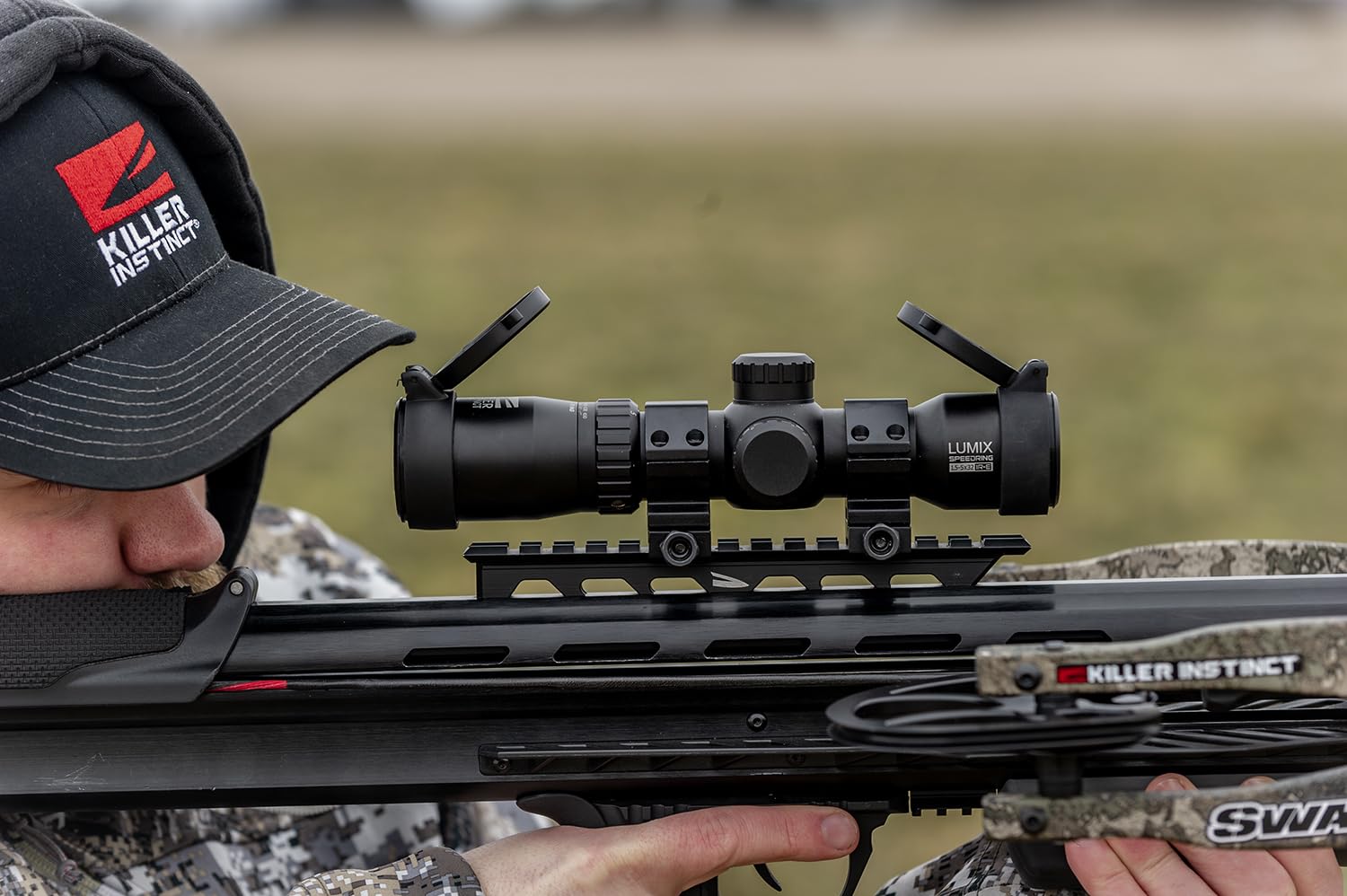 Killer Instinct's Lumix Speedring⢠Crossbow Scope! This Scope Has an Adjustable Ring for Varying Speeds If You are Using Our Heavier Hypr KE Crossbow Bolts! This Scope is 1.5-5 X 32