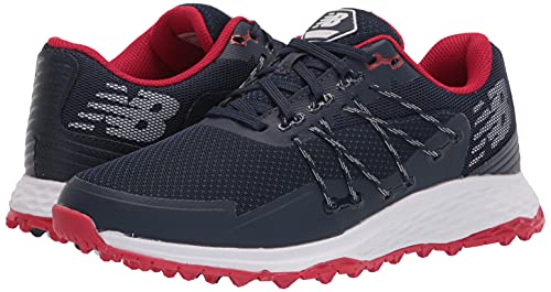 New Balance Men's Fresh Foam PaceSL Golf Shoe, Navy/Red, 9.5 Wide