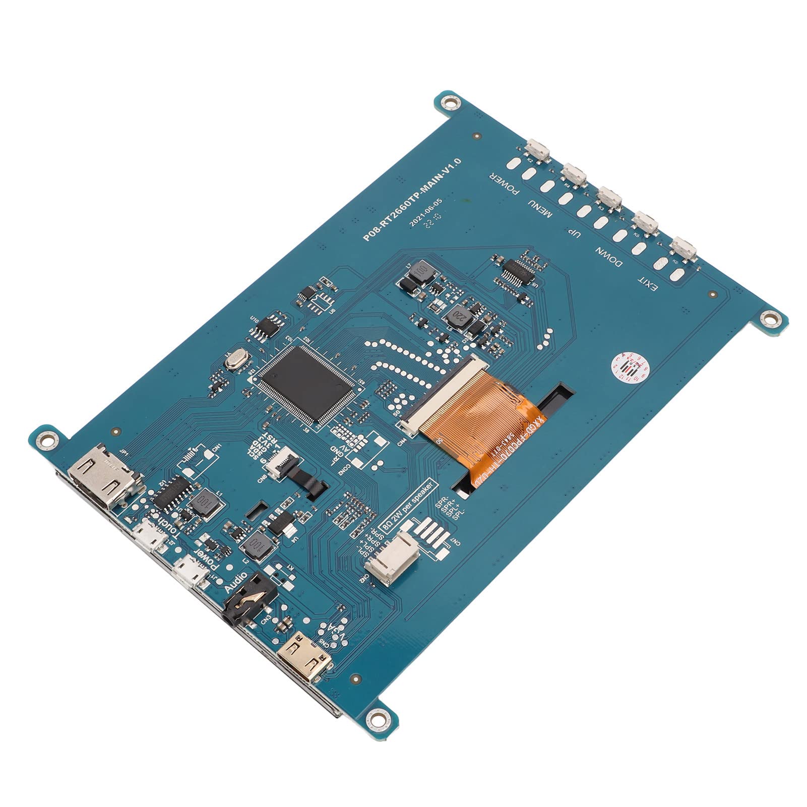 VINGVO PC Monitor, 7 Inch PC Touch Screen High Resolution 5 Point Wide Support for Computer (ICP-TN)