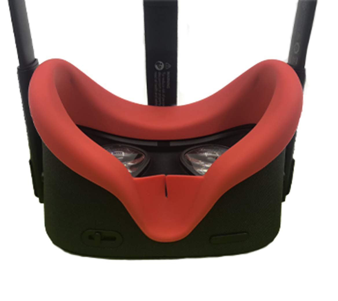 LICHIFIT Soft Anti-sweat Silicone VR Eye Mask Cover for Oculus Quest VR Headset Washable Anti-leakage Light Blocking Eye Cover Unisex