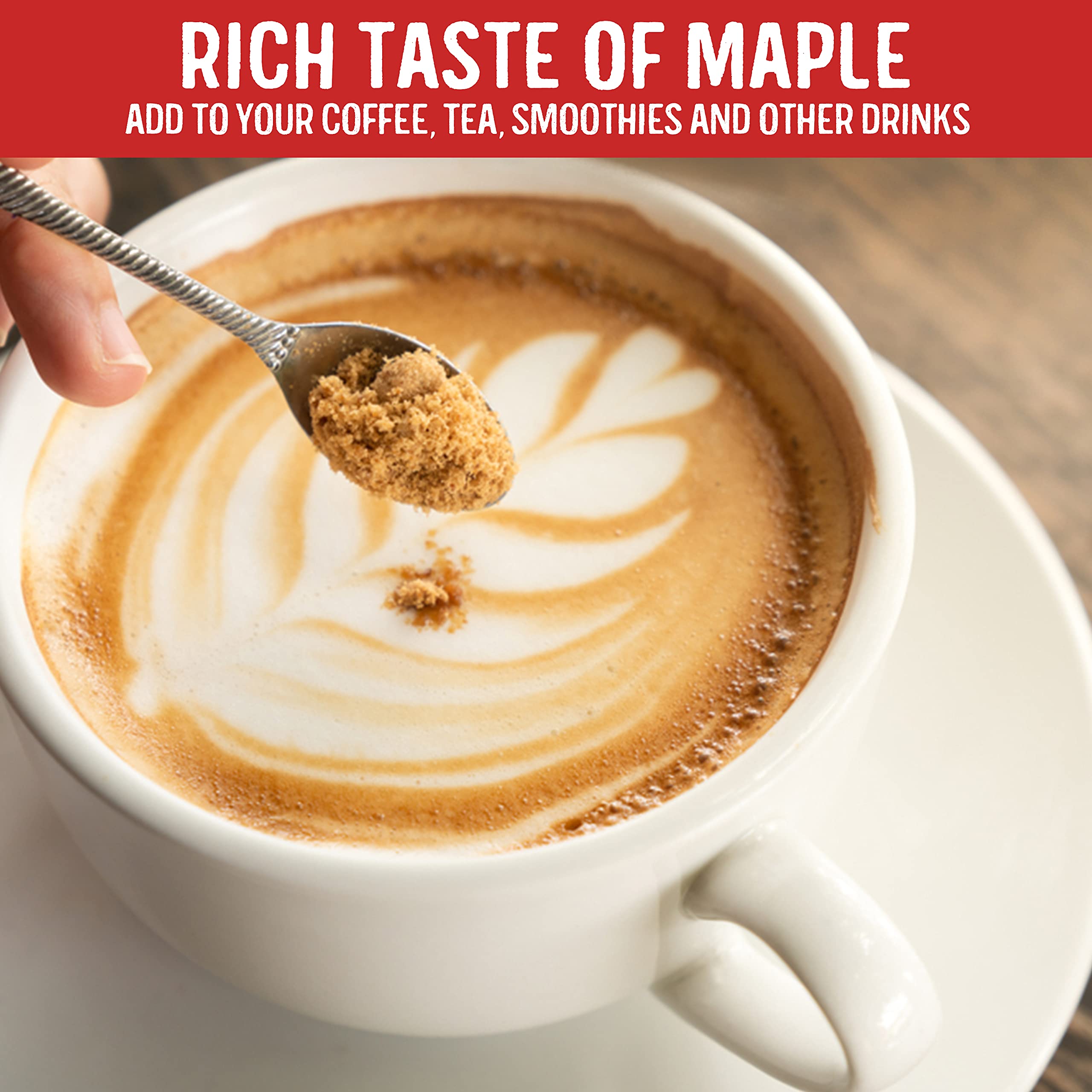 Maple Joe Pure Maple Sugar Granulated, Made With 100% Grade A Maple Syrup. Powdered Maple Sugar For Cooking & Baking. White Or Brown Sugar Substitute. Fat Free, Non-GMO, Gluten Free & Vegan. 7.8 oz /220g