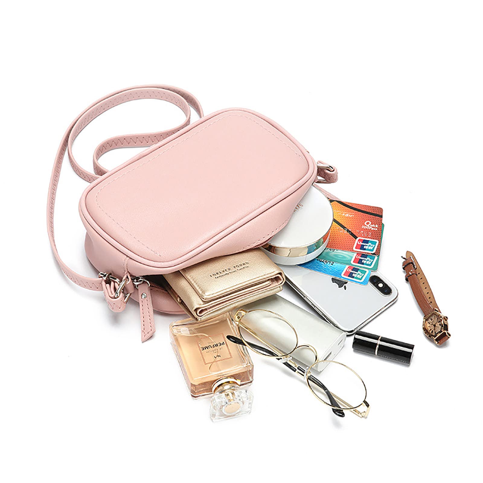 Small Crossbody Shoulder Bag for Women,Cellphone Bags Card Holder Wallet Purse and Handbags (Red)