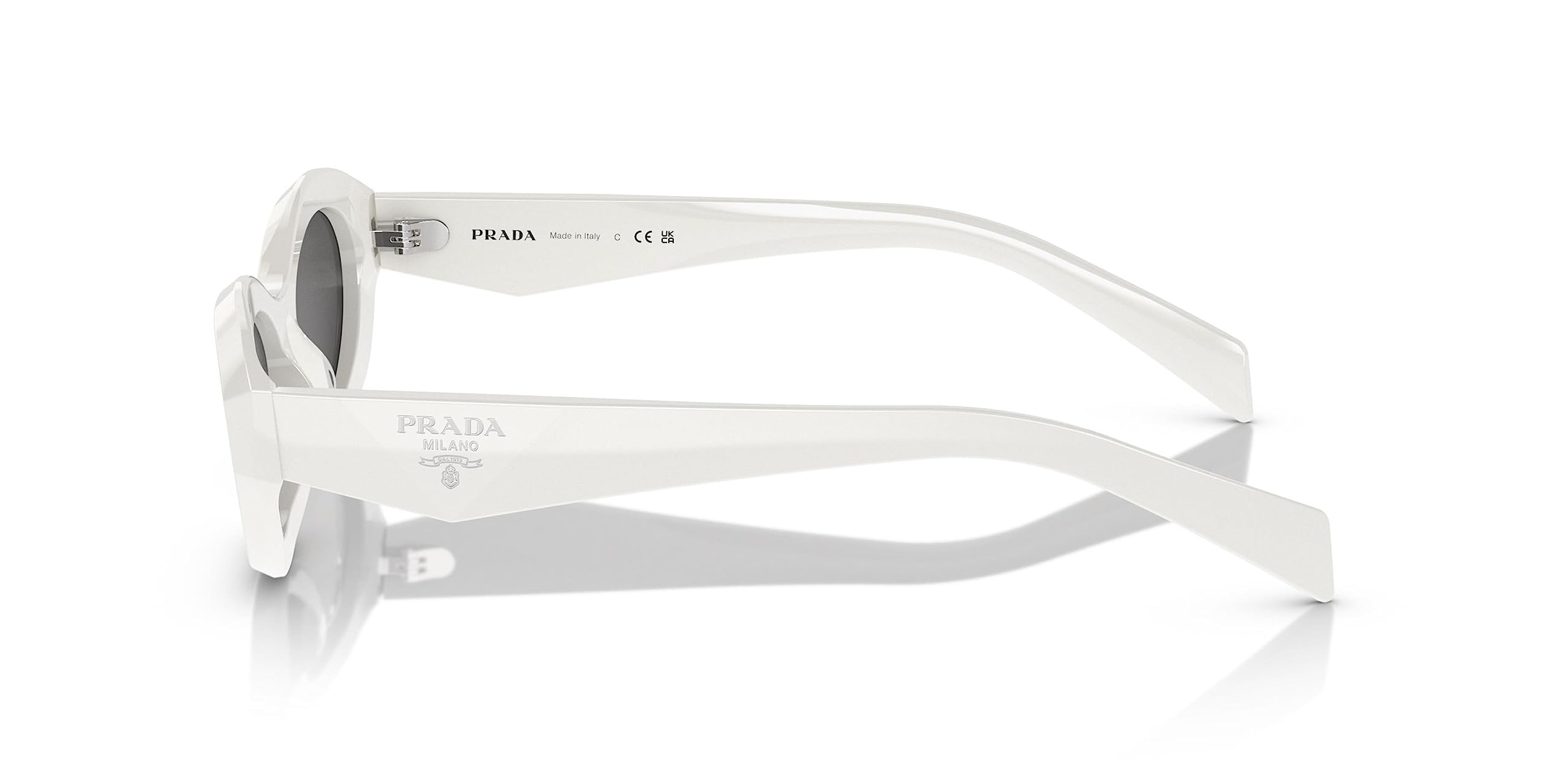 Prada PR 26ZS White/Dark Grey 55/16/145 women Sunglasses