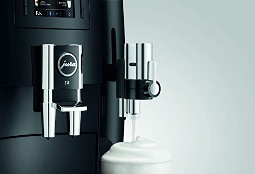 Jura E8 (NAA) 4th Gen Automatic Coffee Machine (Piano Black)