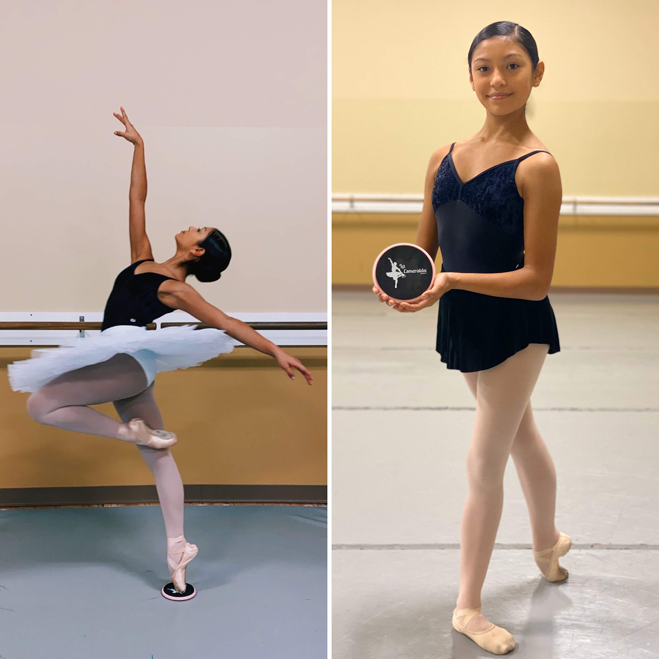 La Esmeralda Ballet Turning Board for Dancers, ice Skaters, Gymnasts etc Helps Improve Turns, Balance, Spotting, Stability and Much More. Made with Thick EVA Foam.