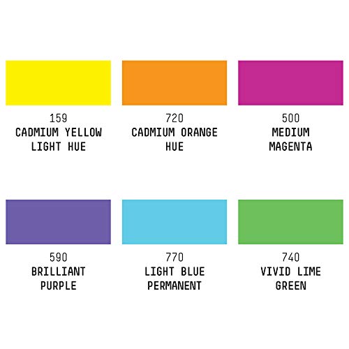Liquitex Professional Paint Marker Set, 6 Piece, Vibrants